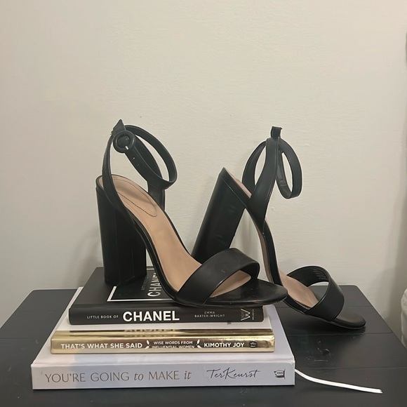 Mix No. 6 | Shoes | Mix No 6 Black Leather High Heel | Poshmark